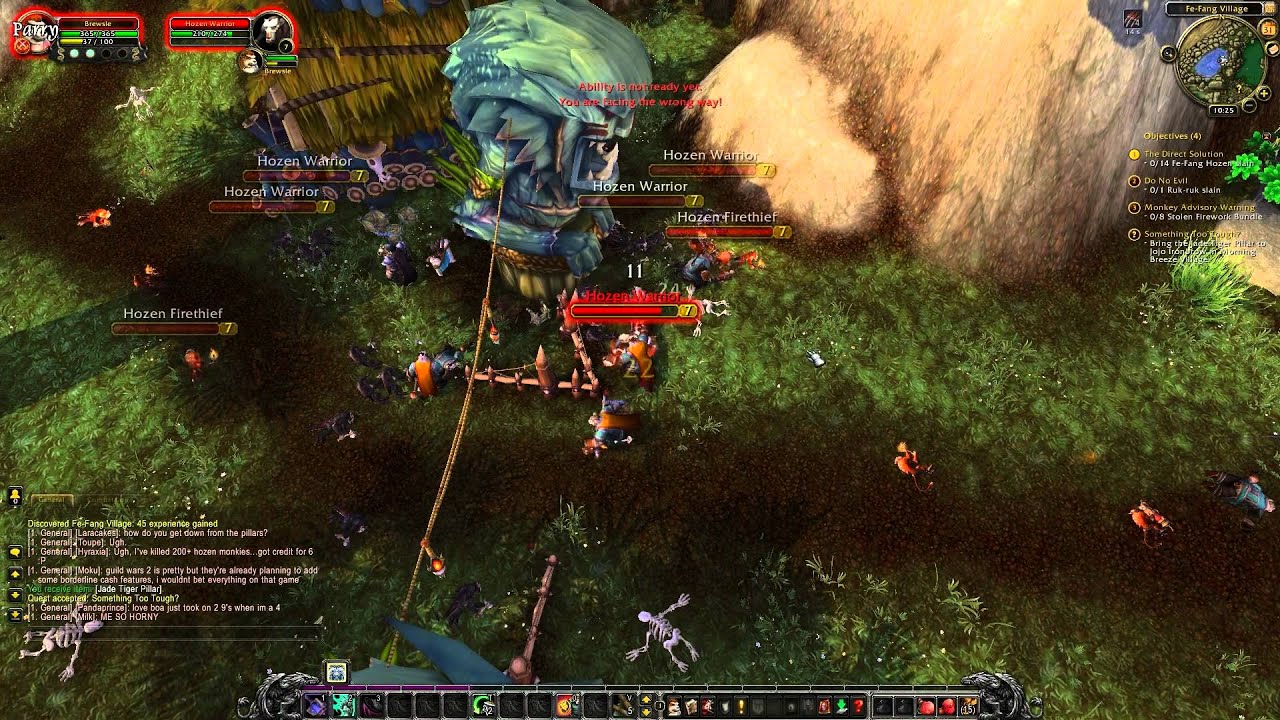 Mists of Pandaria Beta - Pandaren Monk Lvl 5 - 11 Part 4 - YouTube