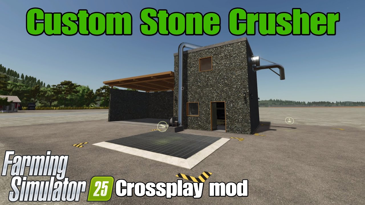 Custom Stone Crusher / FS25 crossplay mod - YouTube