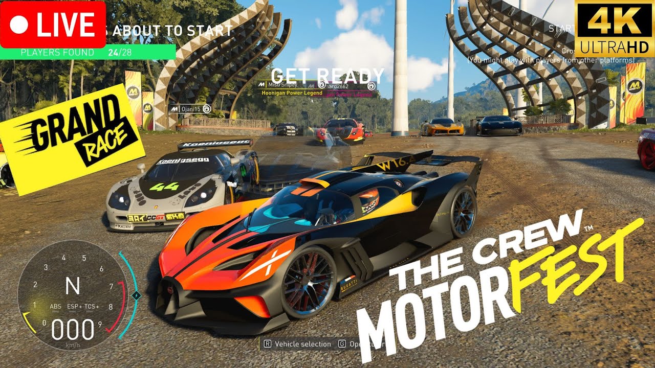 Live Grand Race The Crew Motorfest 2024 with Thrustmaster T248 Wheel ...