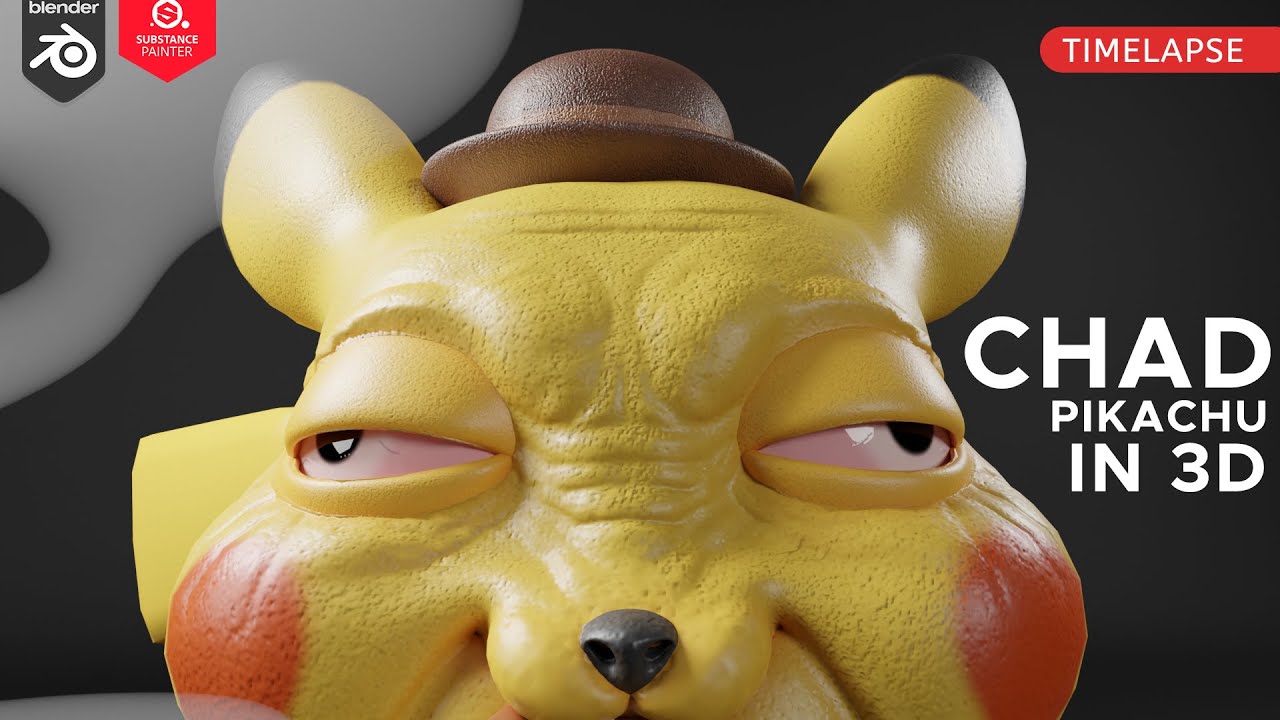 Chad Pikachu Tutorial Timelapse | Pokemon - YouTube