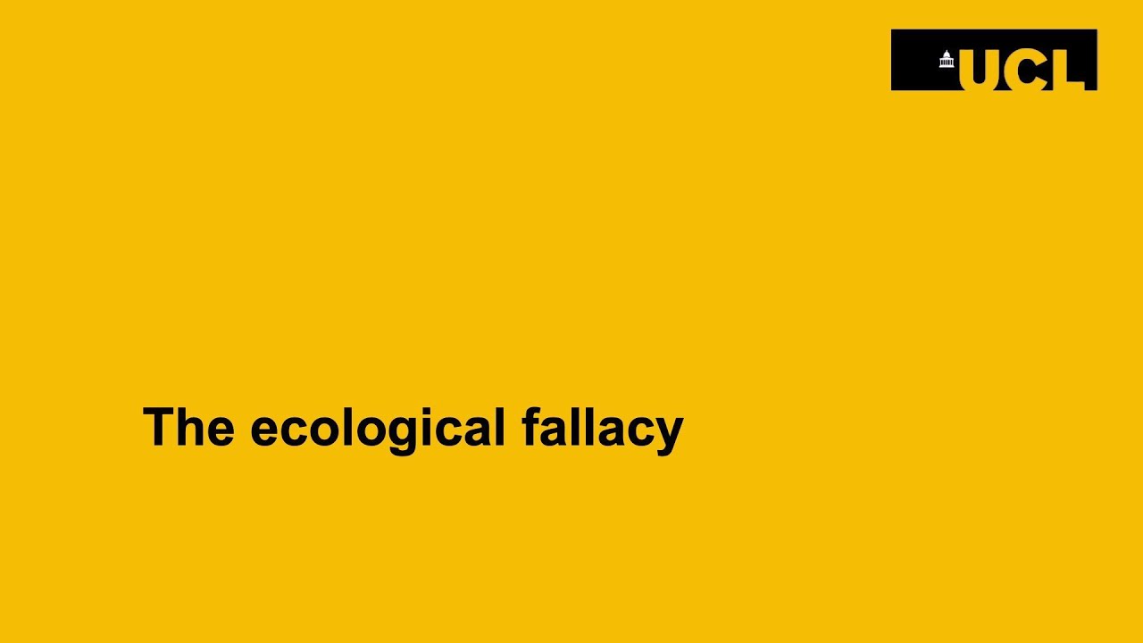 The ecological fallacy - YouTube