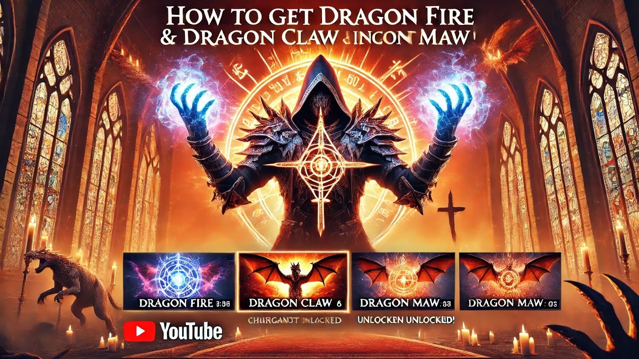How to Get Dragon Fire, Dragon Claw & Dragon Maw Incantations Church of ...