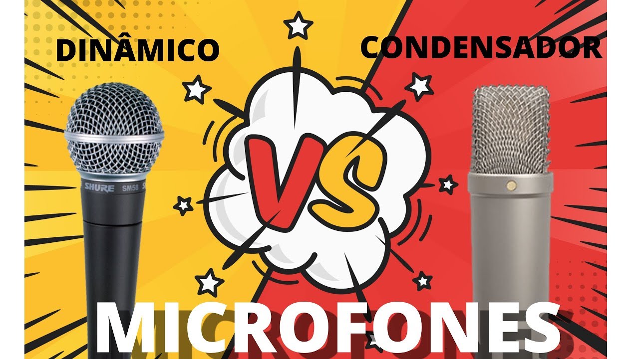 Microfone DINÂMICO vs CONDENSADOR - YouTube