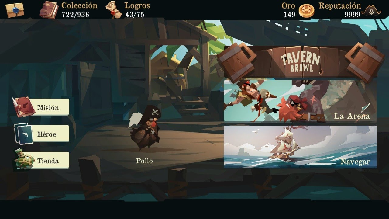 GamePlay de Pirate Outlaw Game con El Pollo - YouTube