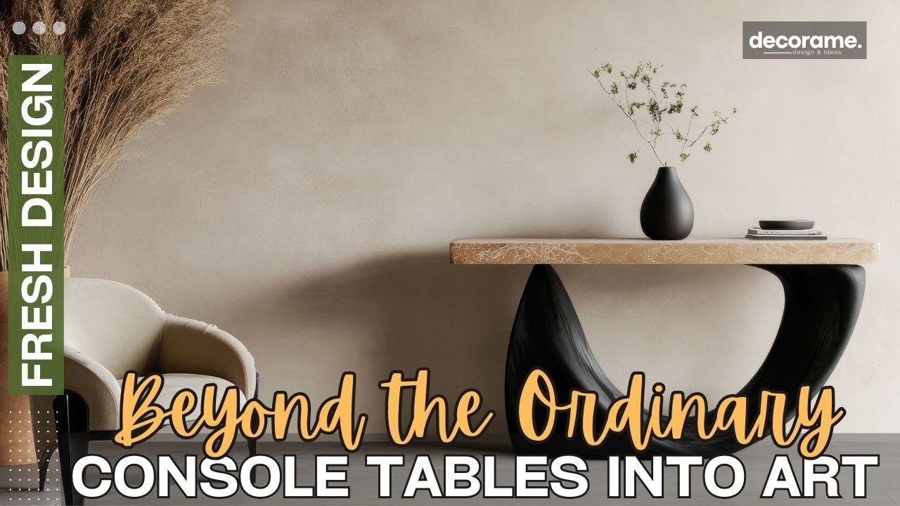Beyond the Ordinary: Transforming Console Tables into Works of Art with ...