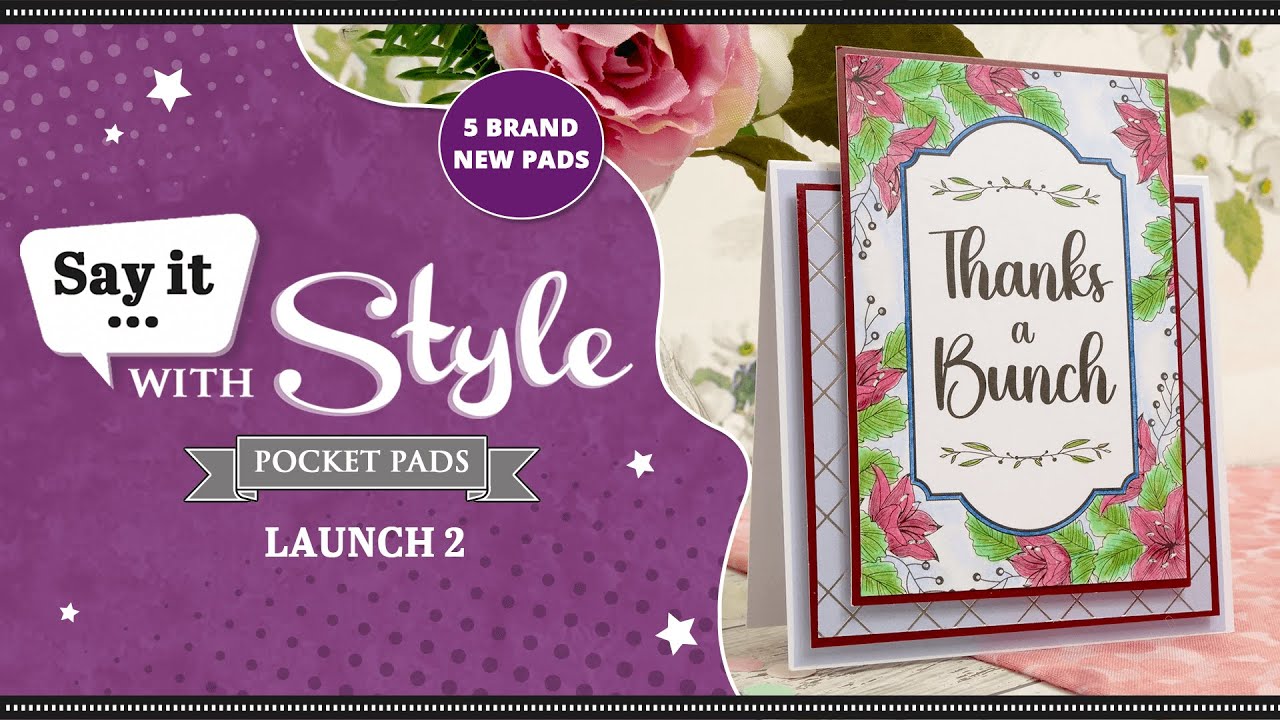 Live Launch - NEW Say it with Style Pocket Pads! - YouTube