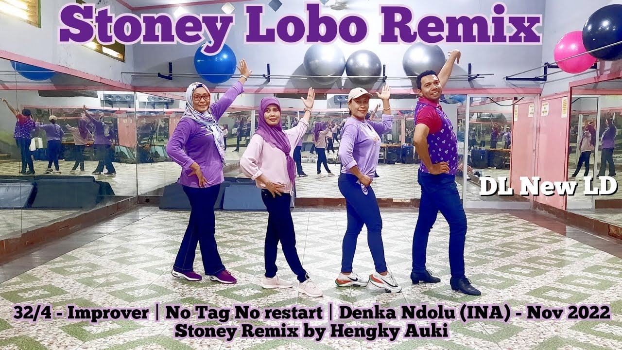Stoney Lobo Remix Line Dance | Improver | Choreo by @DENKANDOLU (INA ...