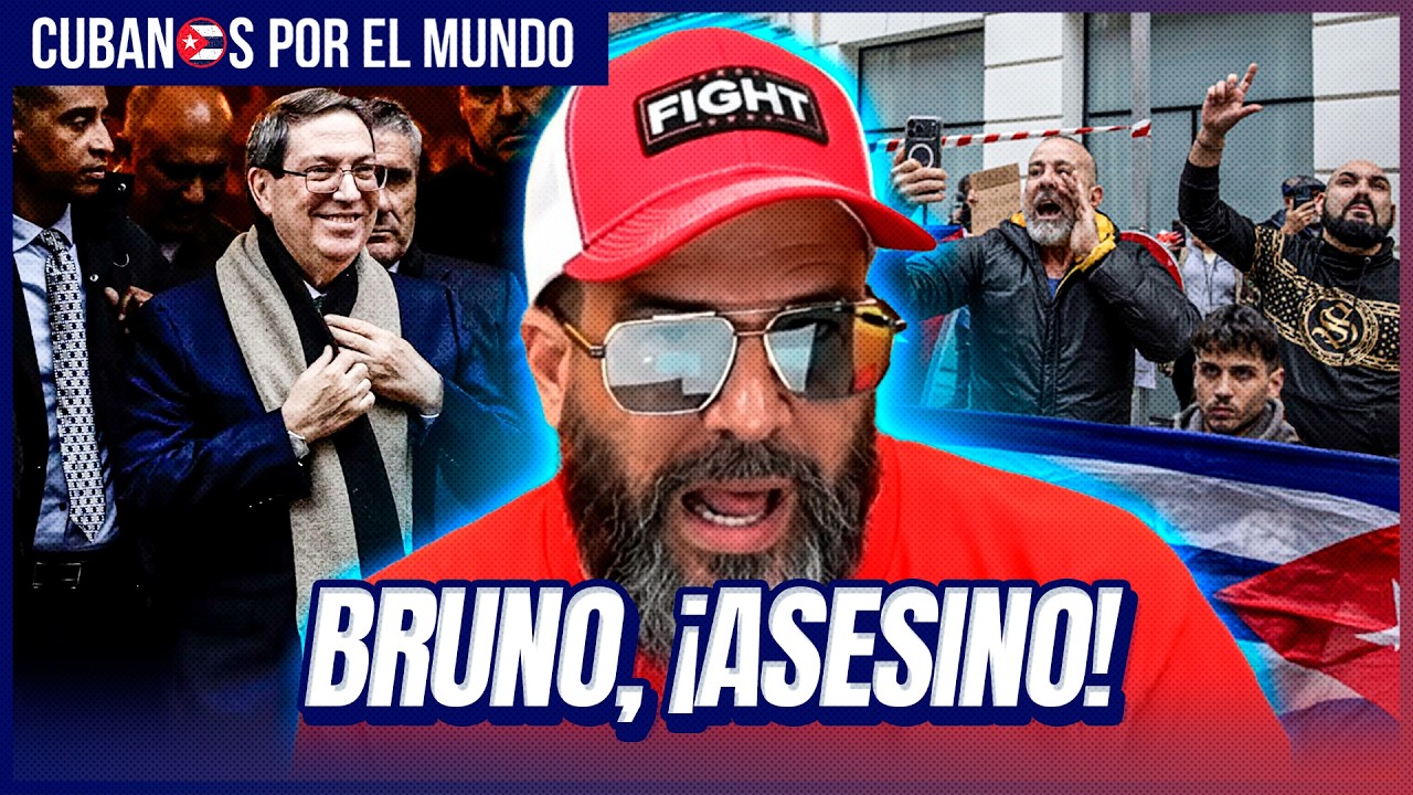 Cubanos en Madrid enfrentan a Bruno Rodríguez en plena visita oficial ...