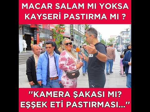 Macar Salam mı Yoksa pastırma mı Tüketiyorsunuz ? #sokakröportajları #pastırma #salam