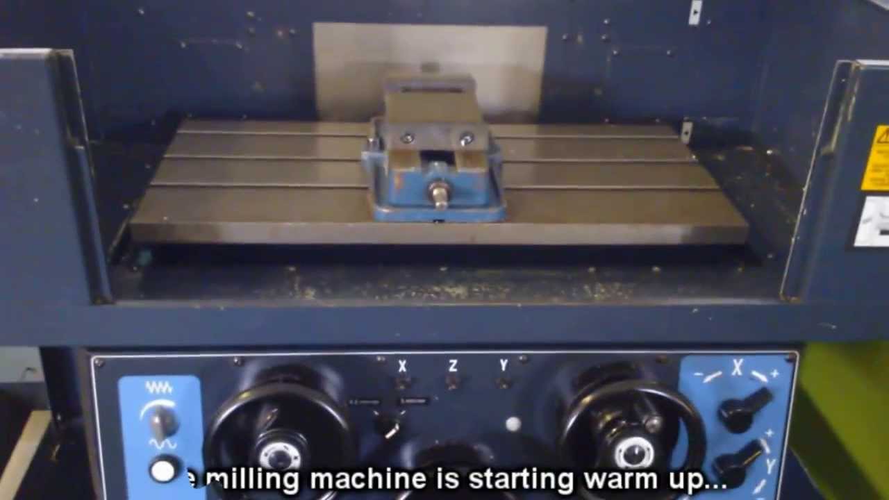 Facing using milling machine - YouTube