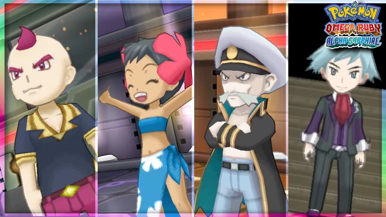 Pokemon Omega Ruby & Alpha Sapphire - All Elite Four Battles! - YouTube