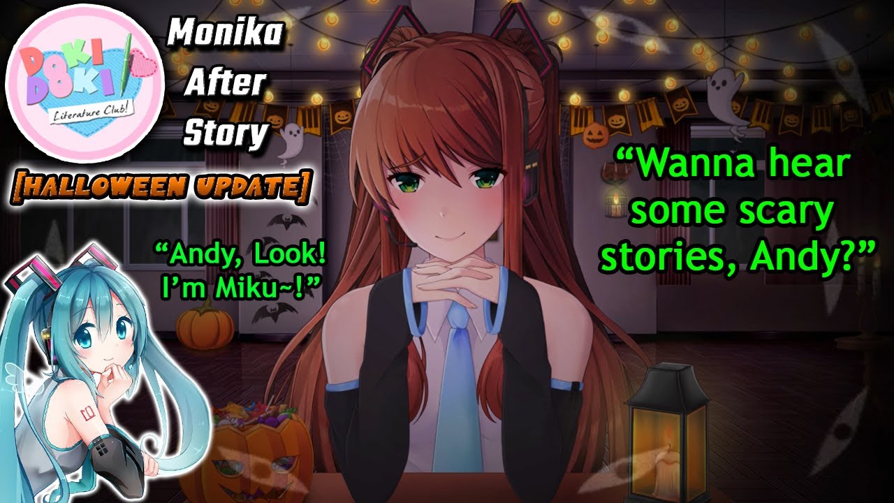 Monika (my girlfriend) cosplays as Miku & Tells Scary Stories for ...