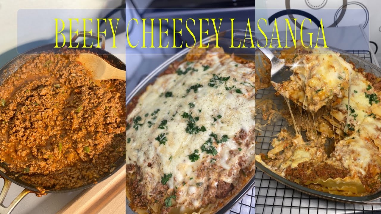 Beefy Cheesy Lasagna | Cook With Tiff - YouTube