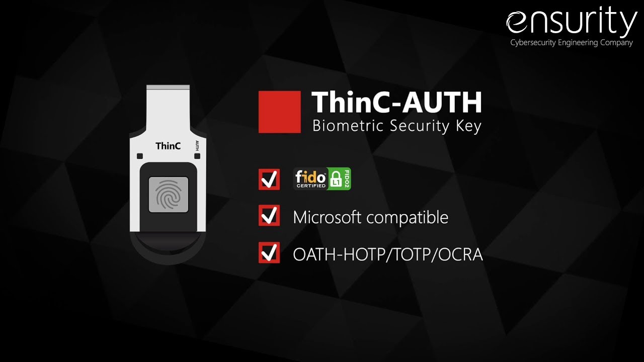 ThinC AUTH, FIDO2 certified, MS compatible— for Passwordless Login ...