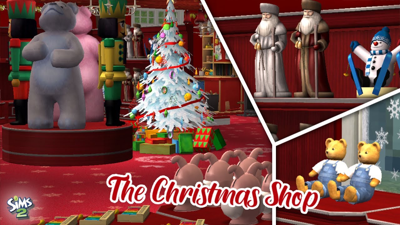The Christmas Shop | The Sims 2 Speed Build (No CC) - YouTube