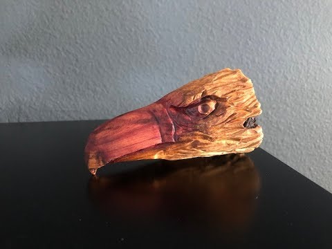 Carving A Wood Eagle Head - YouTube