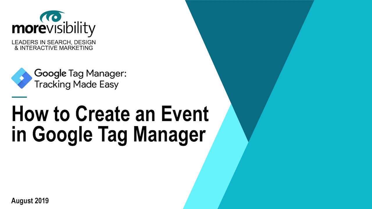 How to Create an Event in Google Tag Manager: MoreVisibility - YouTube