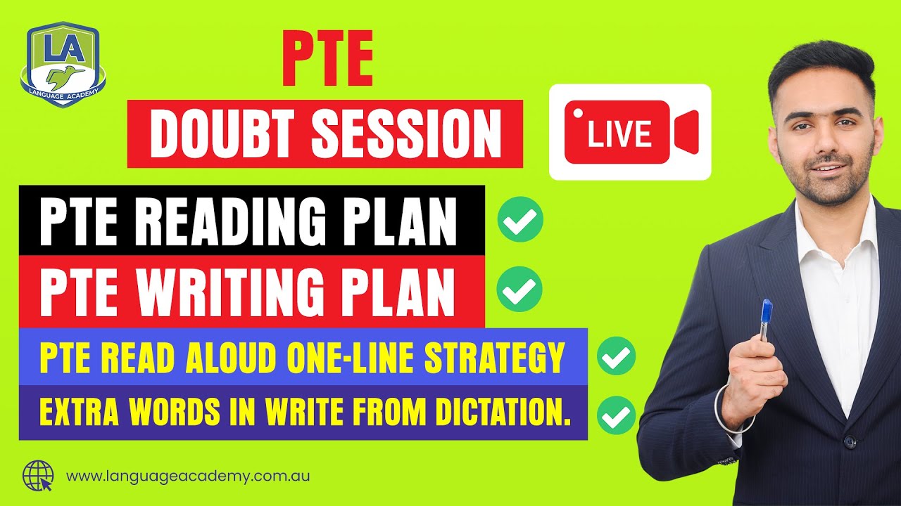 (Live) PTE All Modules Doubt Session | One Line Strategy | Extra words ...