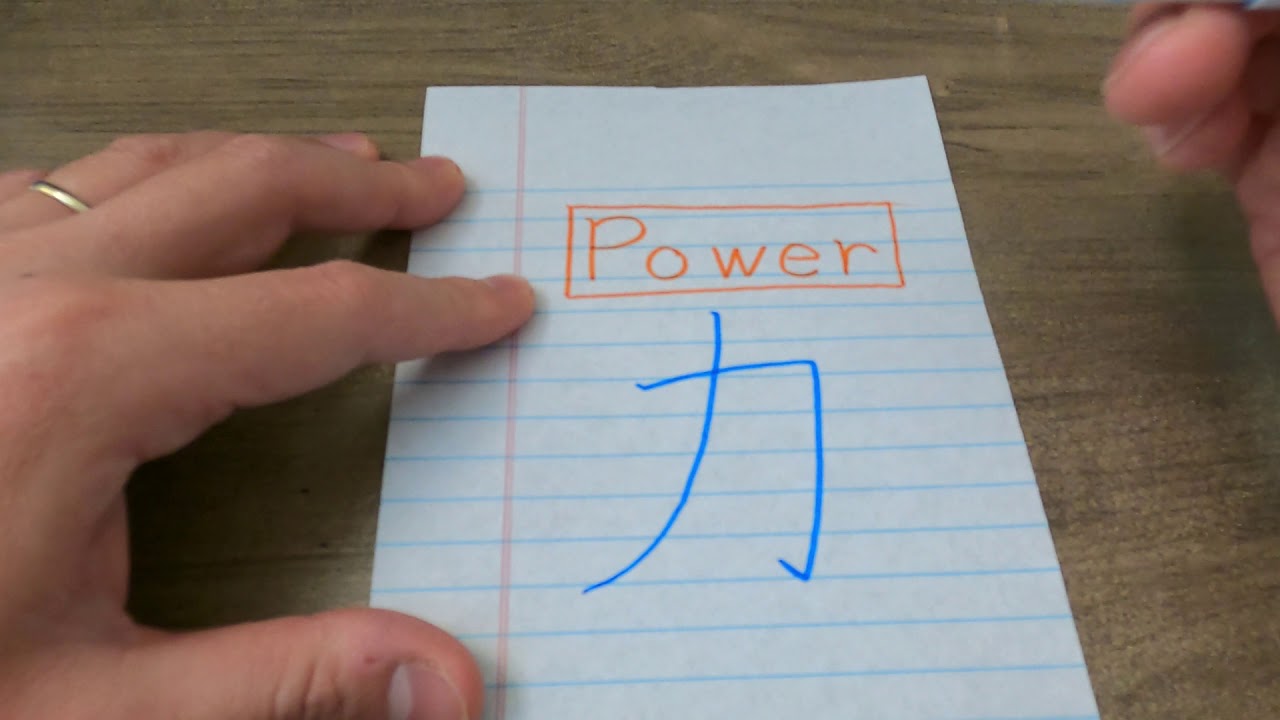 Japanese Kanji - Power - YouTube