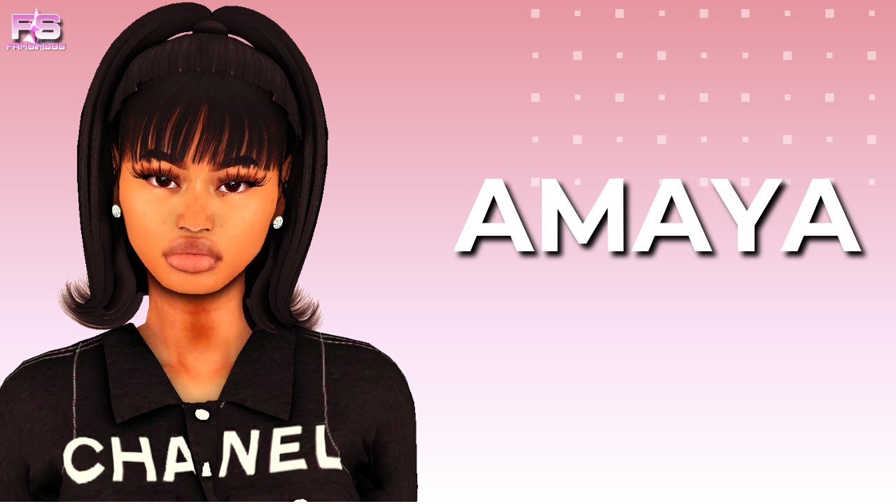 Amaya Clark - CC FOLDER & SIM DOWNLOAD | Sims 4 CAS - YouTube