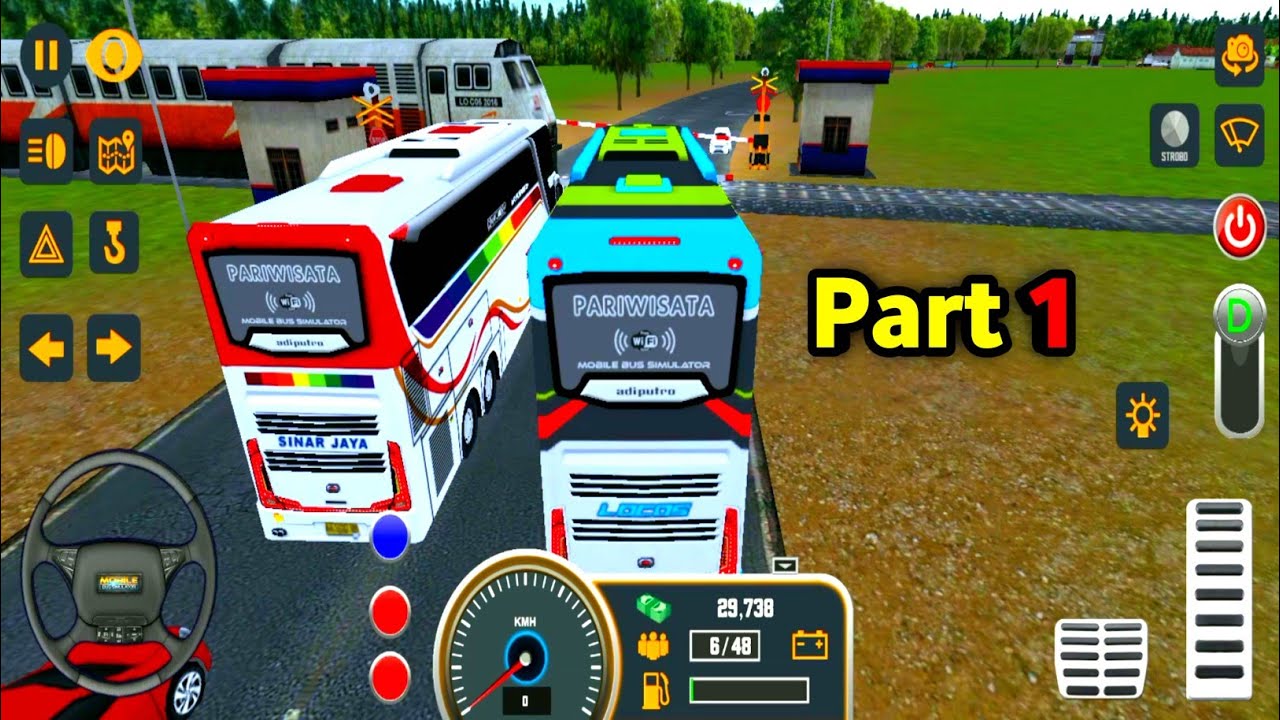 How To Mobile Bus Simulator Gameplay Part 1 // Indian Bus Simulator ...