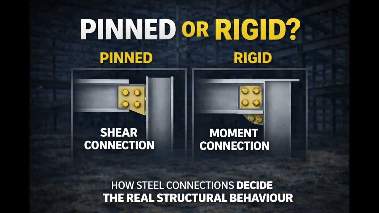 Pinned or Rigid How Steel Connections Decide the Real Structural ...