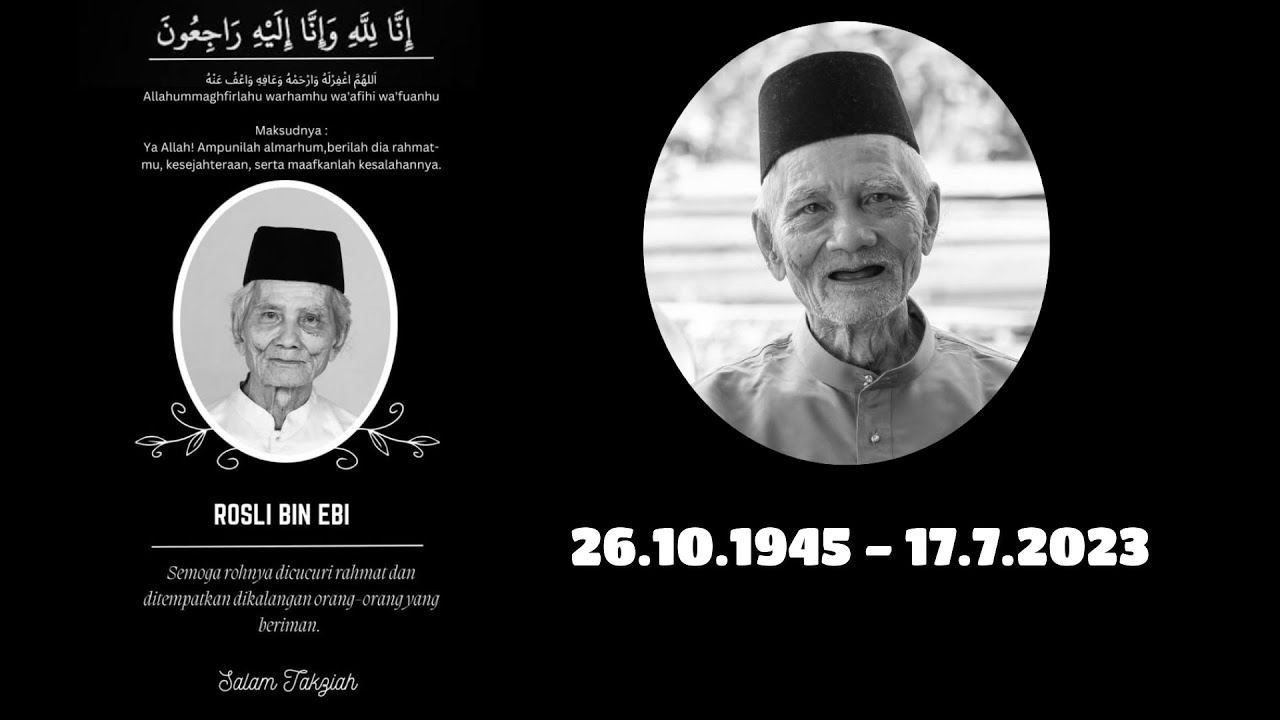 Neknai (Rosli Bin Ebi) 26.10.1945 - 17.7.2023 - YouTube
