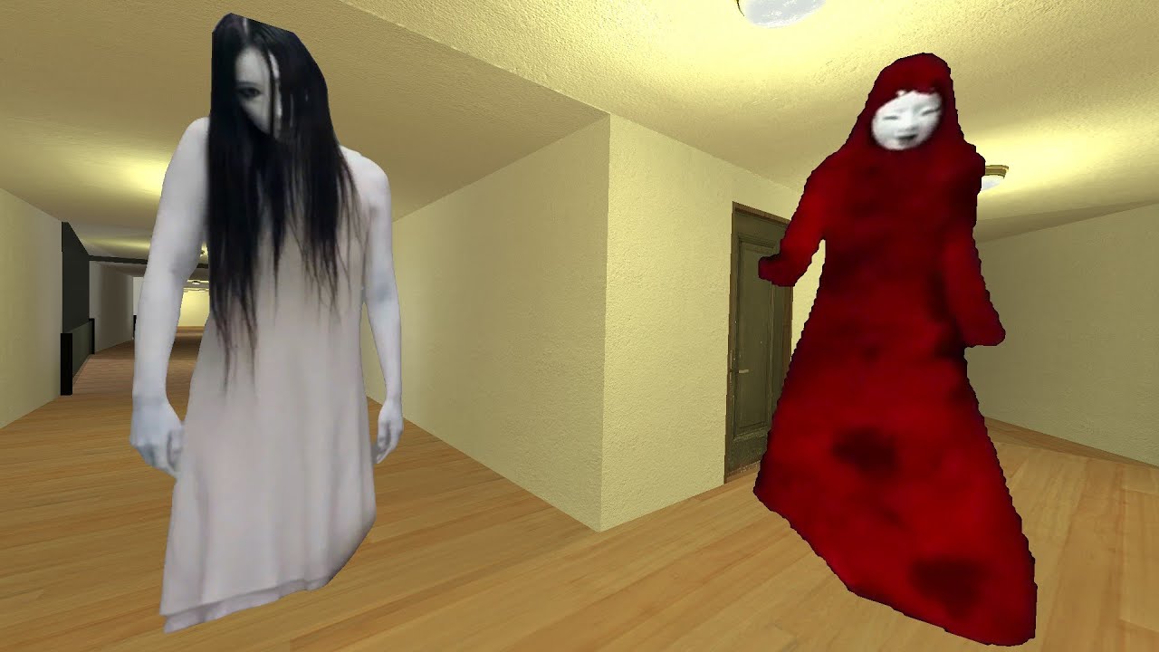 Scary Ghost Kayako Saeki and Aka Manto Nextbot Gmod | Garry's Mod - YouTube