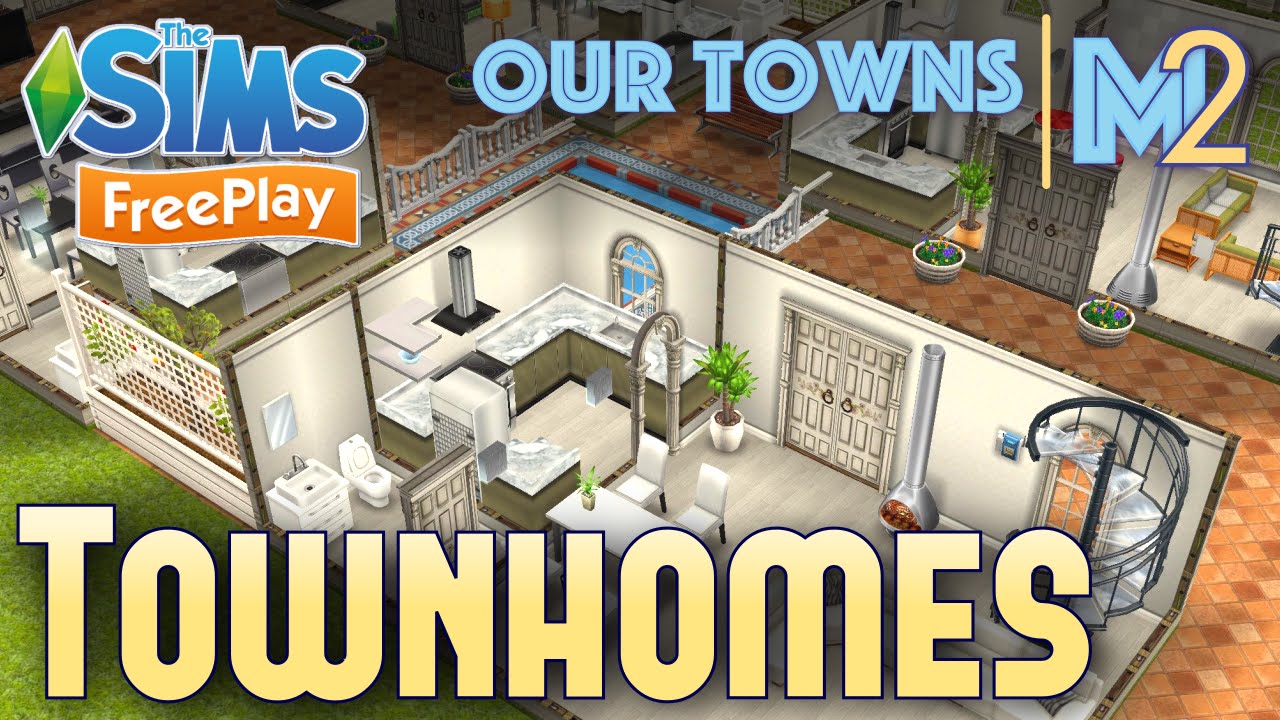 Sims FreePlay - Gated Community Townhomes (Original House Design) - YouTube