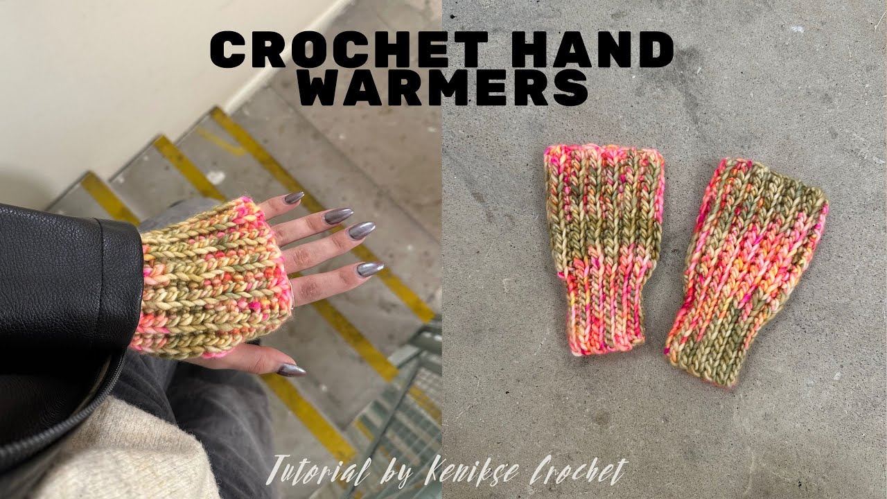 Crochet super easy hand warmers tutorial I Beginner friendly and quick ...