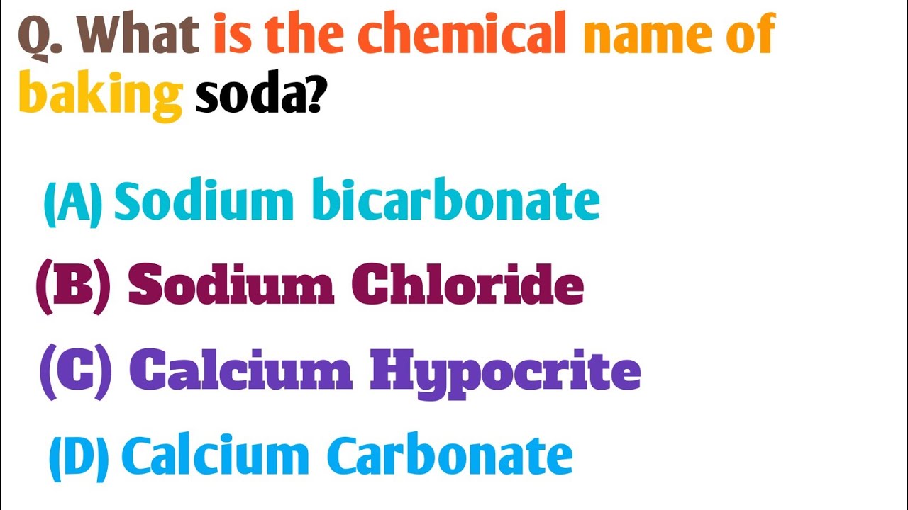 Chemistry Quiz | Important Questions and Answers | Science general ...