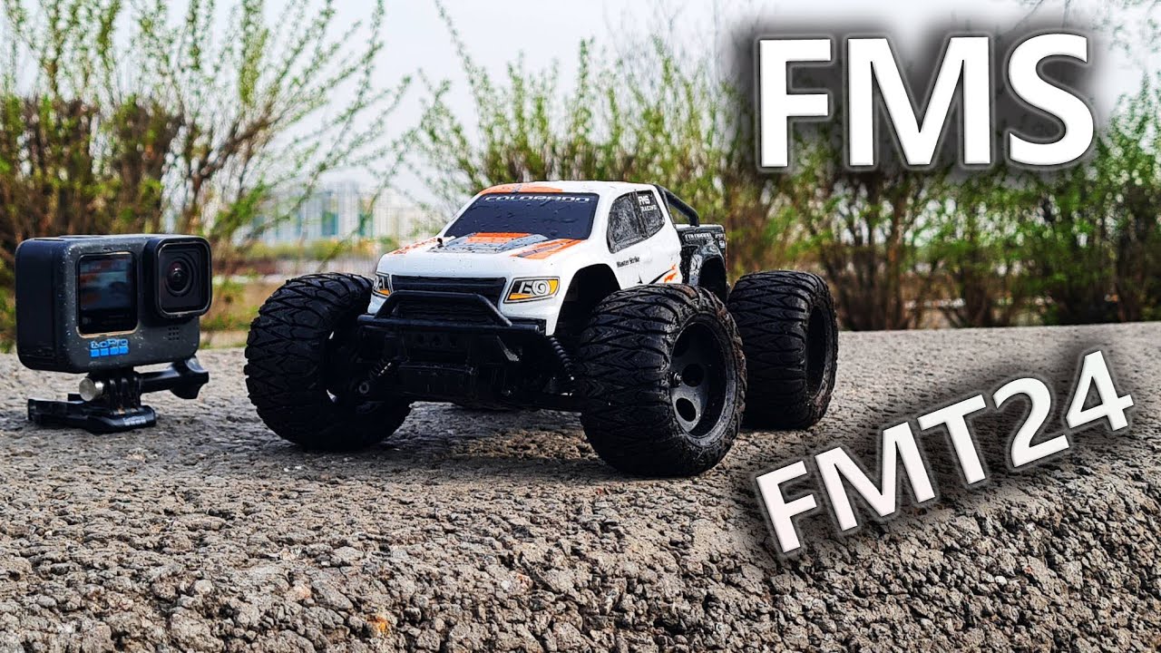 Летний тест бешеного монстра 1/24 ... FMS FMT24 Chevrolet Colorado 4x4 ...