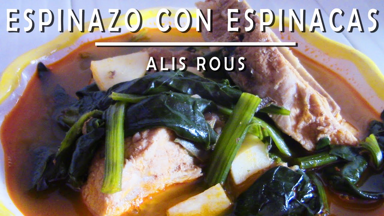 Espinazo de cerdo con espinacas || Recetas de cocina deliciosas y ...