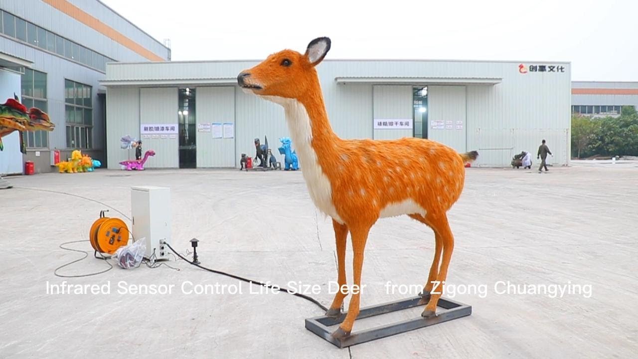 Life Size Animatronic Deer for Zoo - YouTube