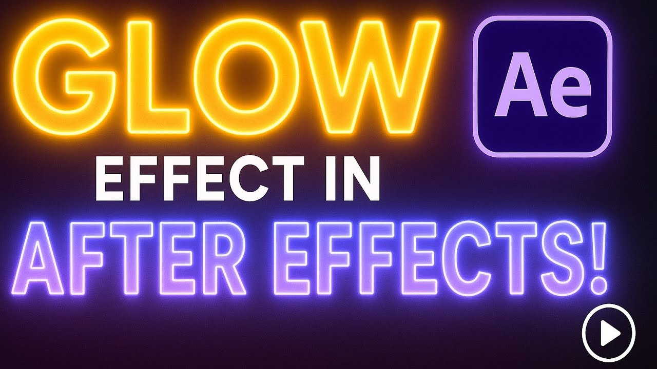 After Effects GLOW EFFECT in 2 MINUTES (Day 1 Beginner Tutorial) - YouTube