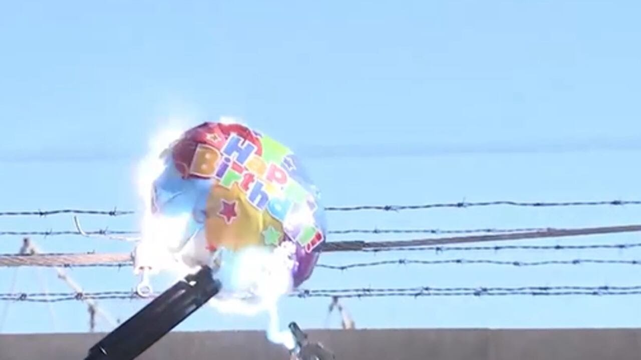 Mylar Balloon safety during the Holidays - YouTube