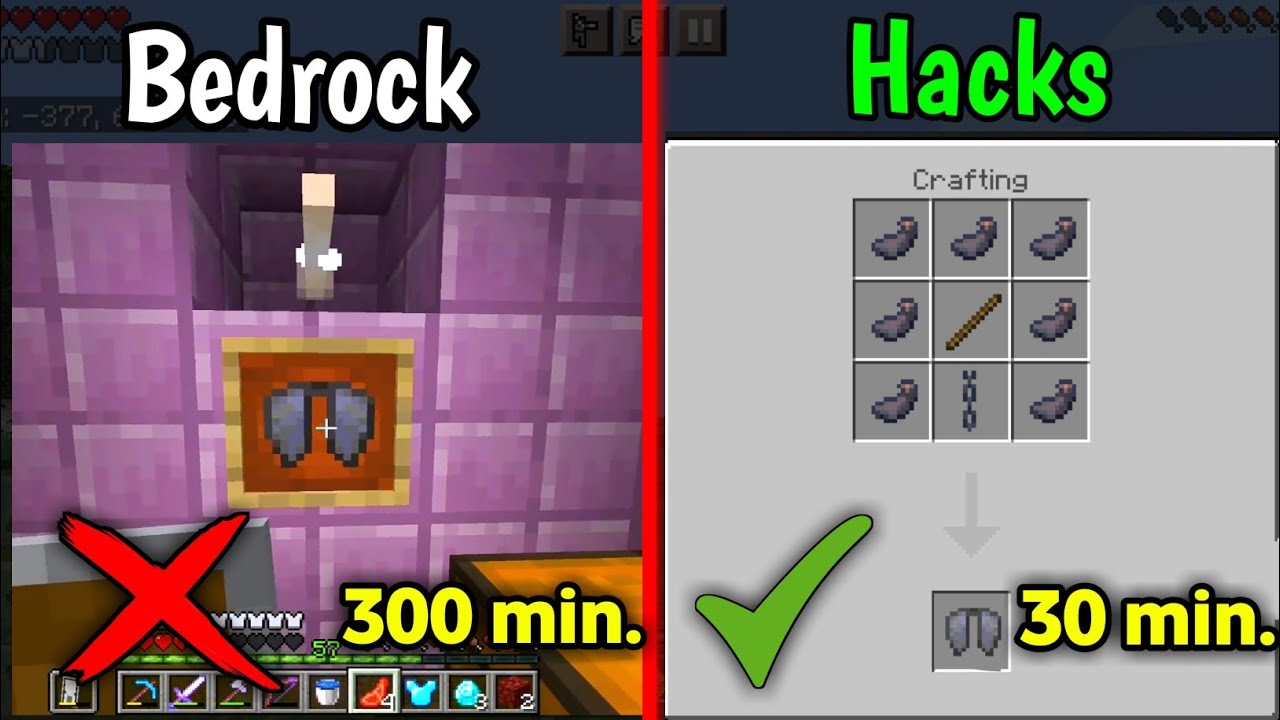 Minecraft Bedrock, Pocket Edition Hacks That Will Blow Your Mind In ...