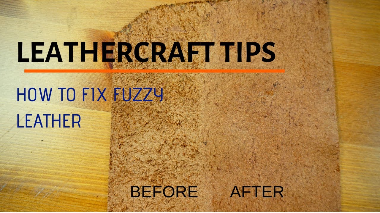 How to fix back side of leather (Leathercraft Tips) - YouTube