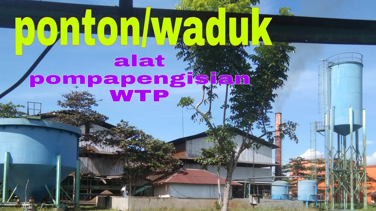 Pompa ponton atau waduk untuk pengisian ke WTP - YouTube
