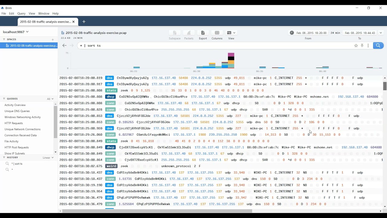 Zeek in Action, Video 1, Suspected Malware Compromise - YouTube