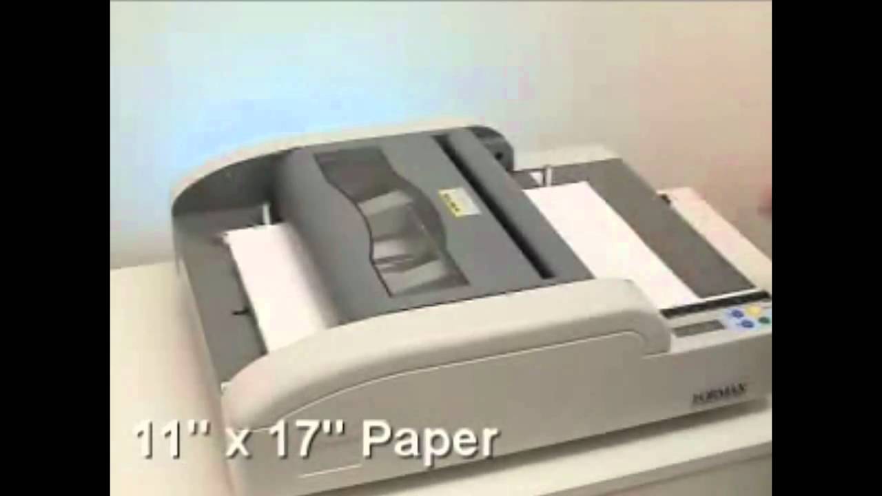 Formax FD 180 Automatic Booklet Maker Demo Video - YouTube