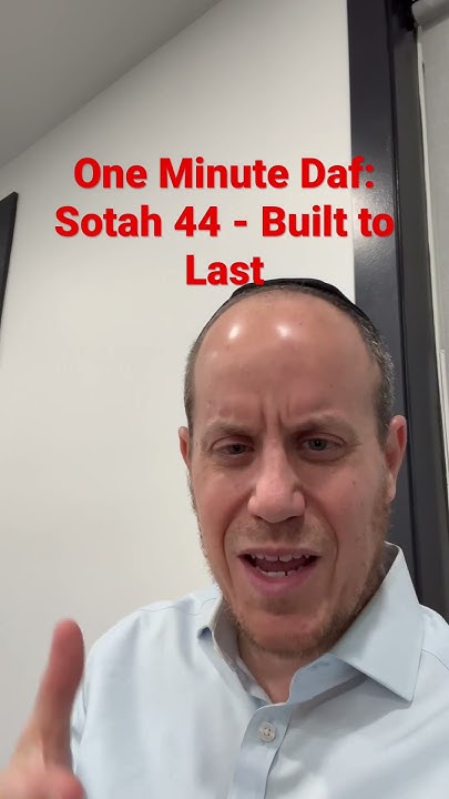 One Minute Daf: Sotah 44 - Built to Last #torahforlife #religion #sinai #dafyomi #saudiarabia ...