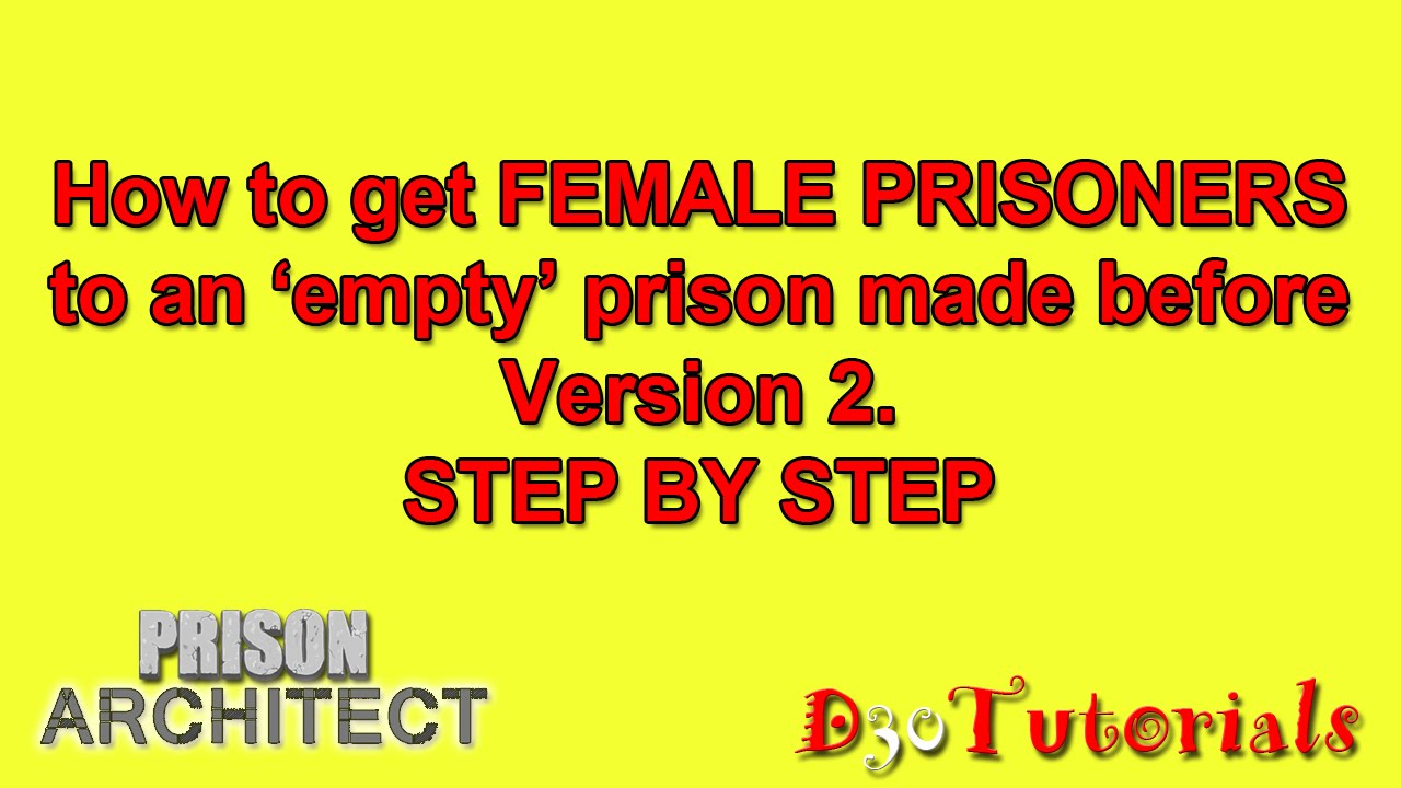 How to Intake Female Prisoners - Prison Architect Tutorial - Step by ...