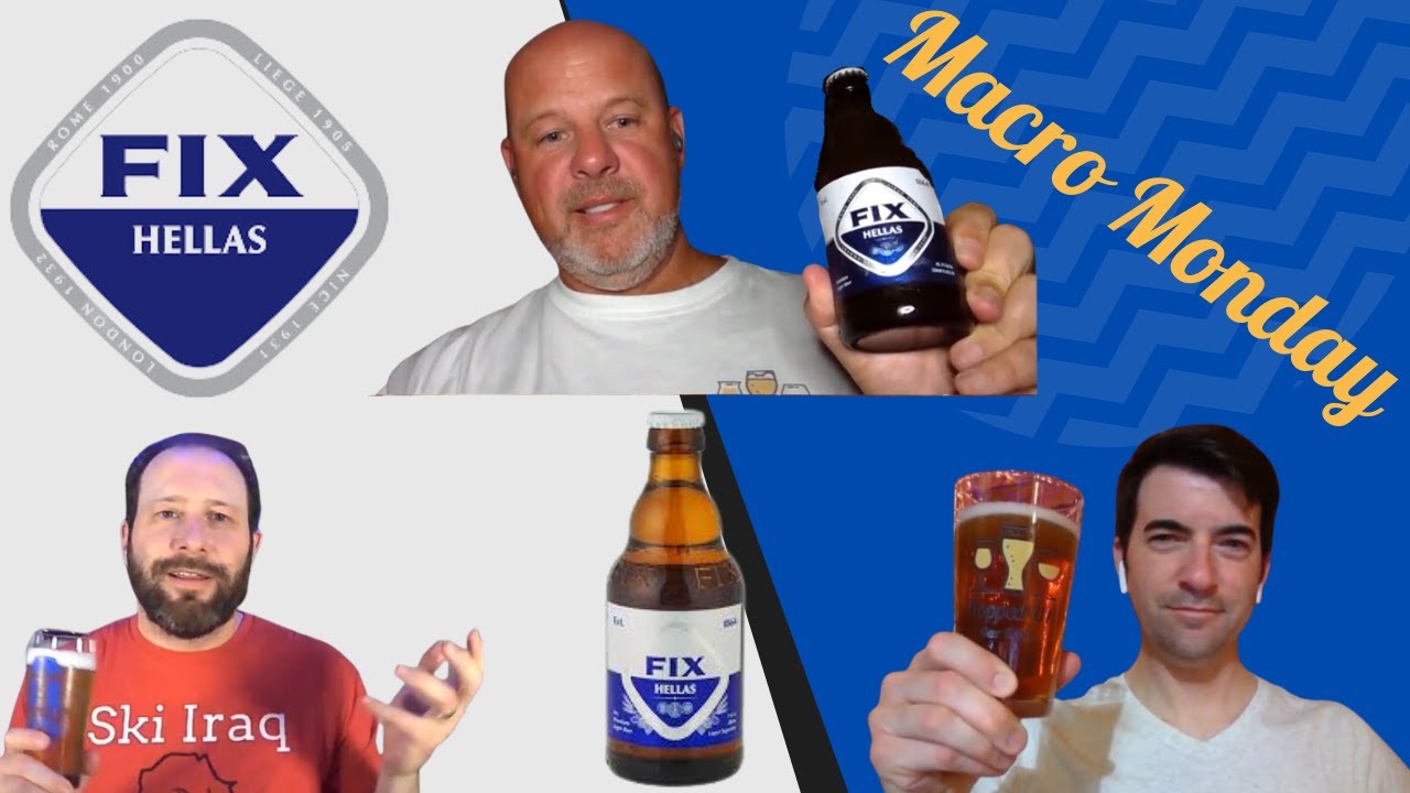MACRO MONDAY: Fix Hellas by Olympic Brewery 5% ABV Beer Review #beer #beerreview - YouTube