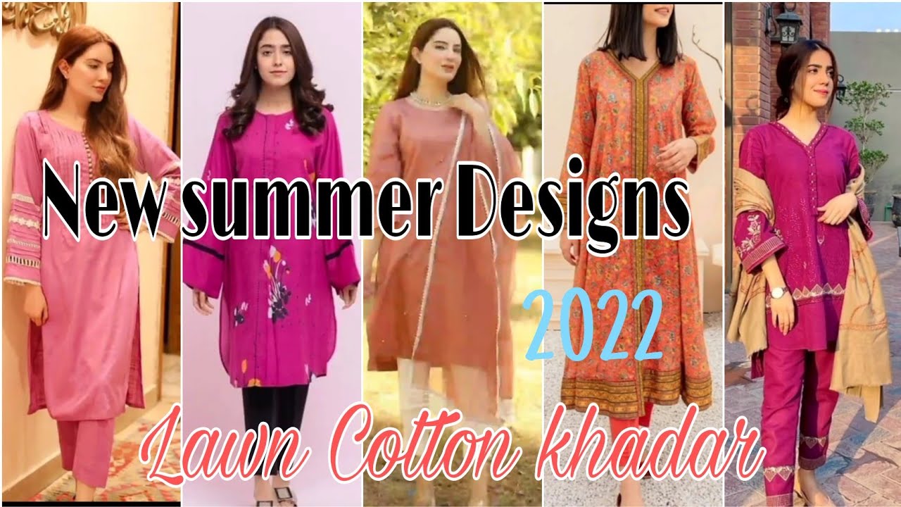 Casual Dress 2022 lawn cotten khadr designs dress - YouTube