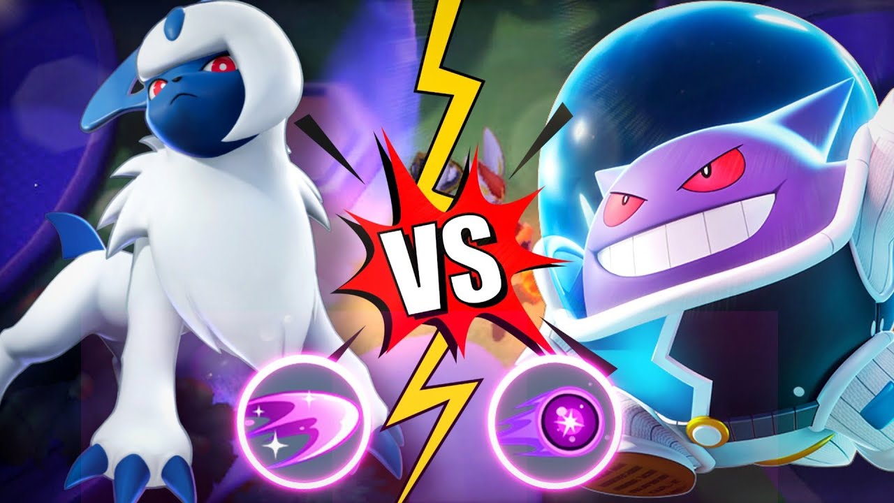 Gengar Shadow Ball Vs Absol Psycho Cut Pokemon Unite || Pokedex - YouTube