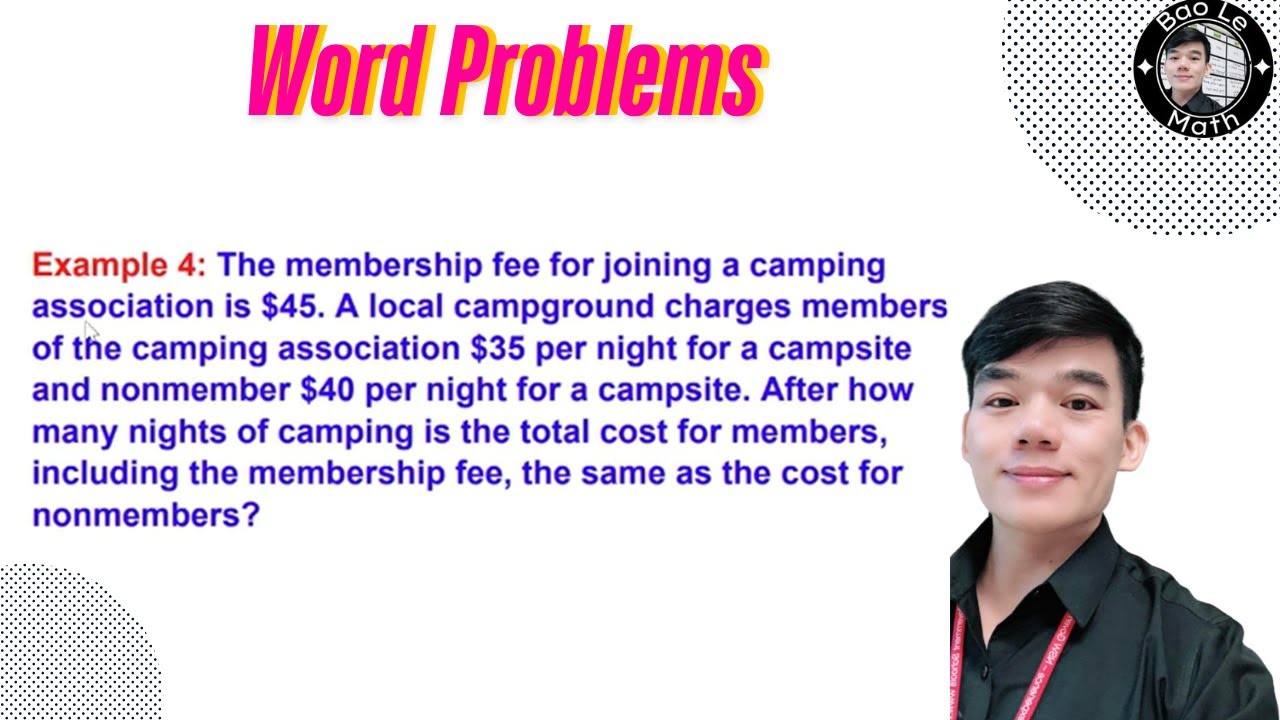 Algebra 1 | Word Problems with Variables on Both Sides — Made Easy ...