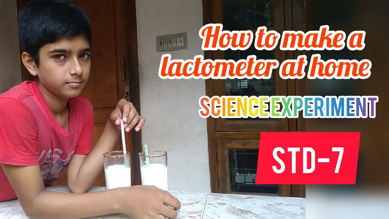 How to make a lactometer at home | Milk Purity Check | Science ...