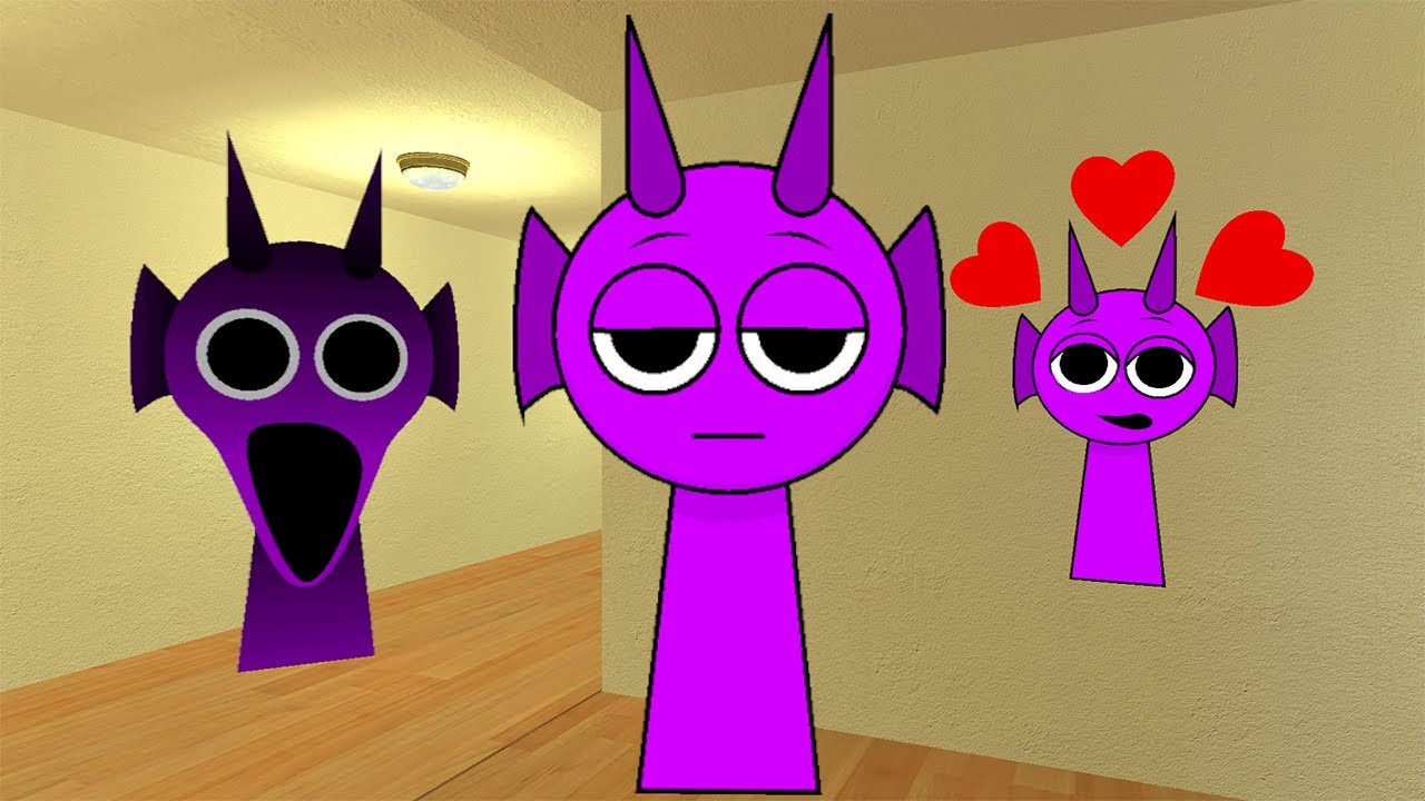 All sizes of Sprunki Durple want to find the missing Sprunki Durple ...