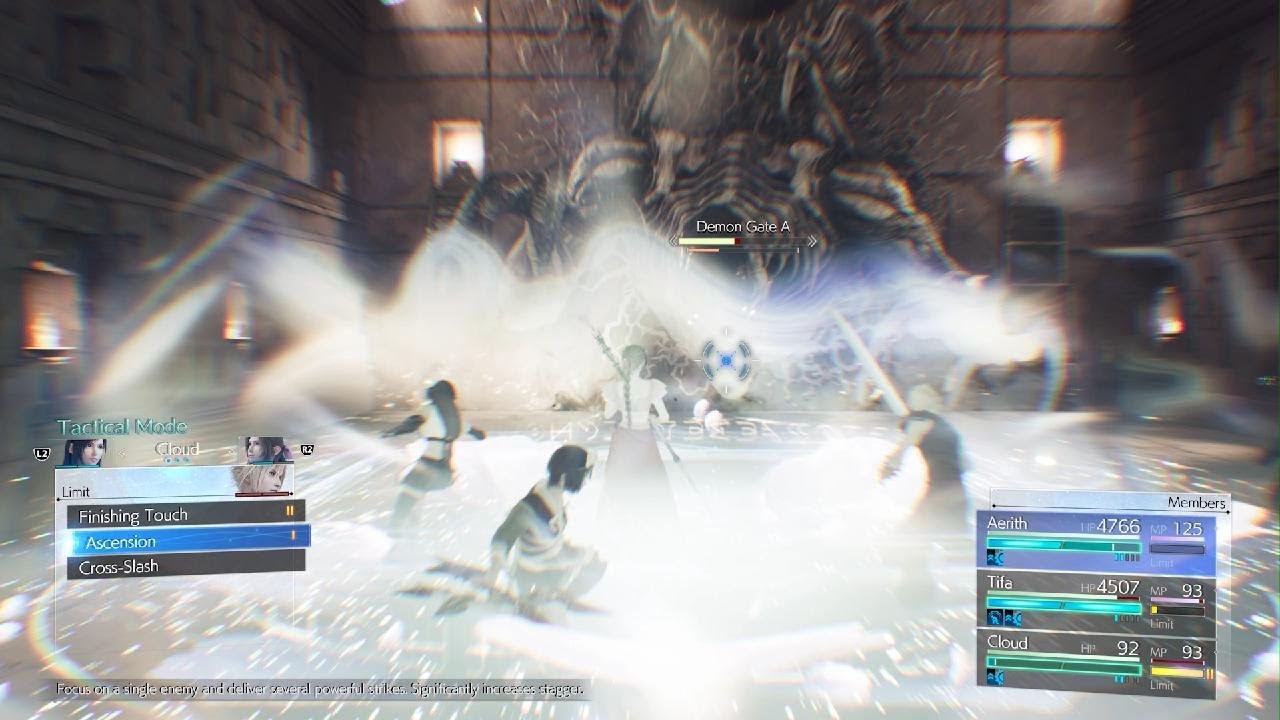 FINAL FANTASY VII REBIRTH Demon Gate No damage Hard mode - YouTube
